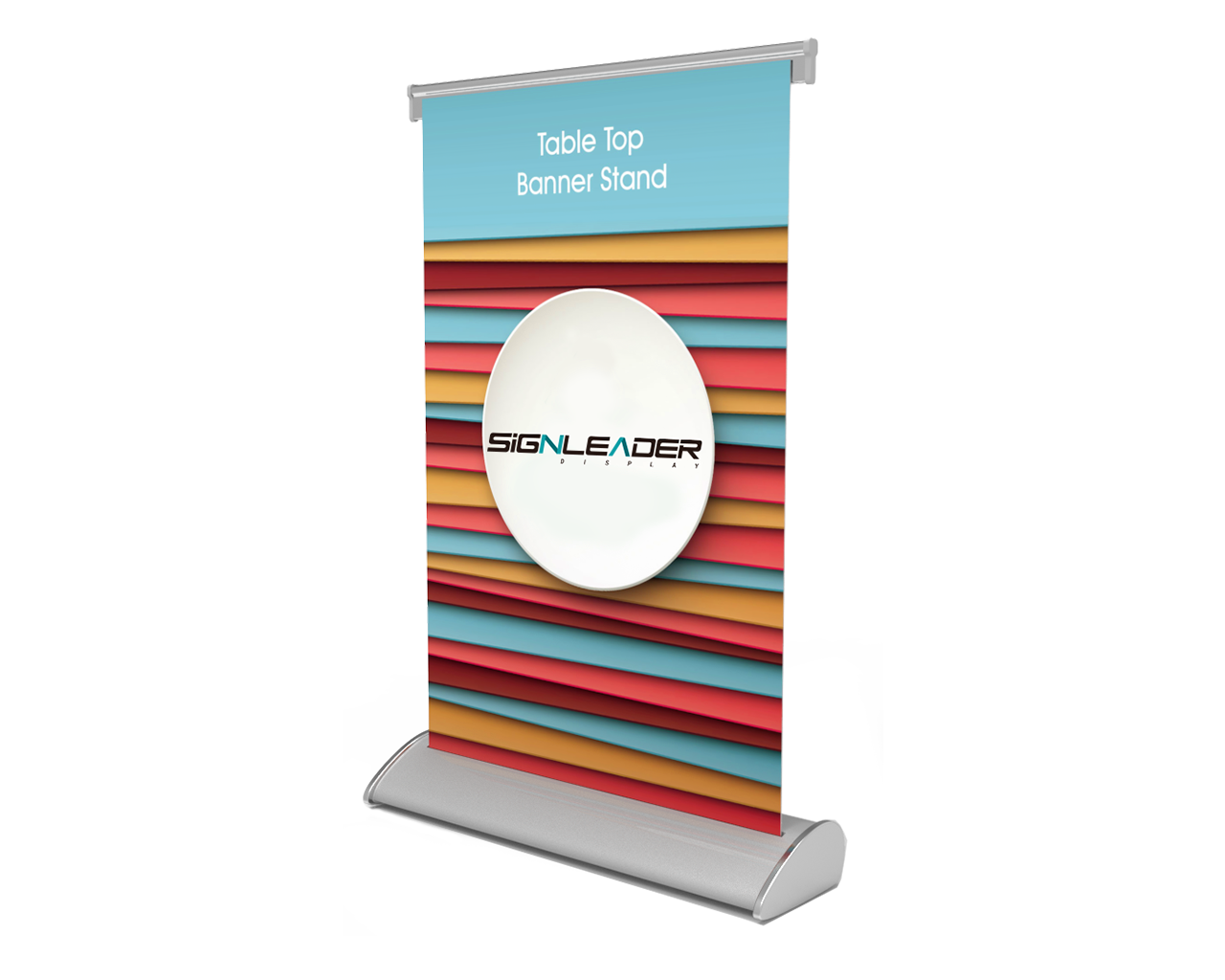 Custom Table Top Banner Stand, Mini Retractable Banner Stand|Signleader
