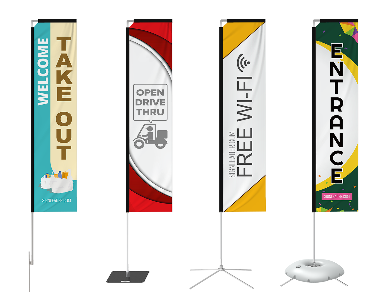 Custom Feather Flags - Signleader Advertising Flags Banner - Signleader